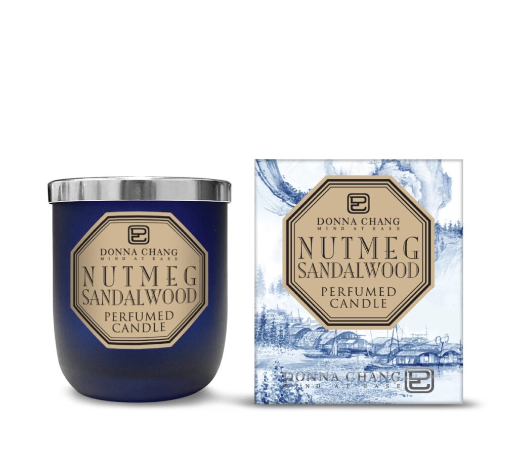 NUTMEG SANDALWOOD PERFUMED CANDLE 250 G. – donna-chang.com